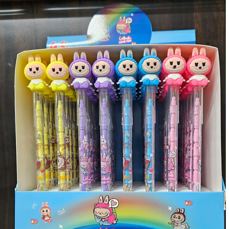 Labubu Stackable Push Pencil - chooseme.lk